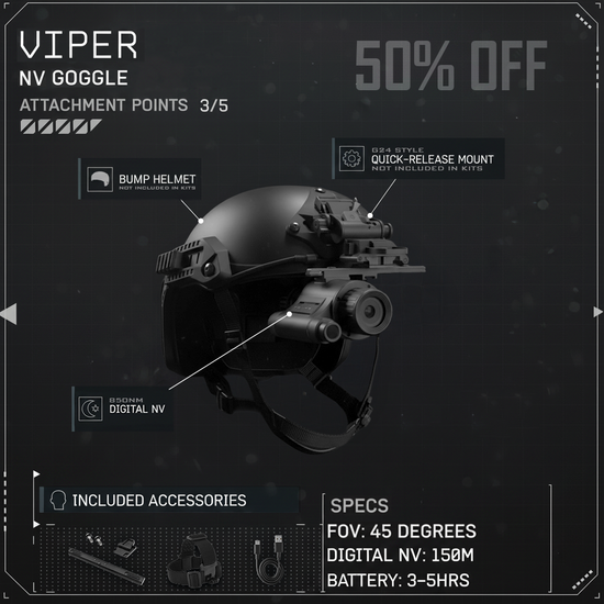 [NEW] HEAT / VIPER 4.0 Thermal Night Vision Goggle Bridge Combo – Night ...